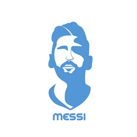 Leonel Messi Silueta Vector Diseño 23912331 Vector En Vecteezy