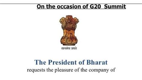 Will India Become Bharat G20 Summit Invite Mentioning President Of Bharat Sparks Row
