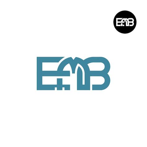 Premium Vector Letter Emb Monogram Logo Design