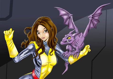 Kitty Pryde And Lockheed By Rodstella On Deviantart