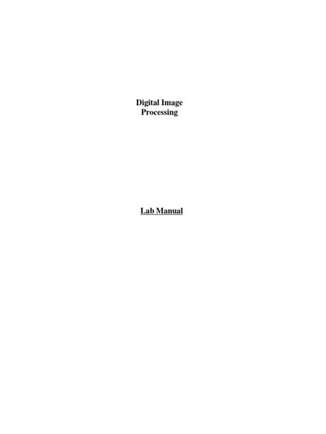 Dip Lab Manual Pdf Low Pass Filter Image Resolution