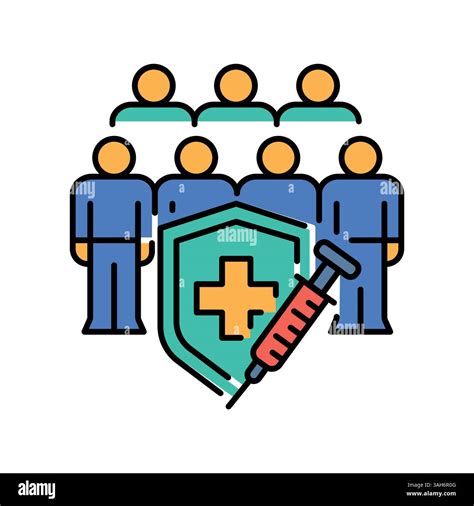 Immunization Color Line Icon For Digital And Print Projects Minimal Clean Icons For Apps And