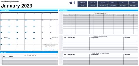 2023 Printable Daily Planner Excel Tipsographic Weekly Calendars 2023