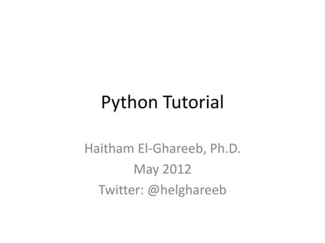 Full Python In 20 Slides Pptx