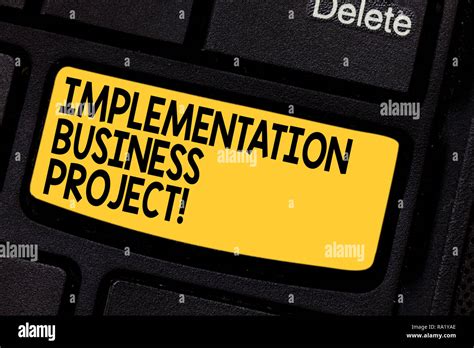 Handwriting Text Implementation Business Project Concept Meaning