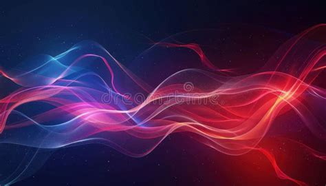 Colorful Abstract Waves Of Light Flowing Across A Dark Background Stock Image Image Of