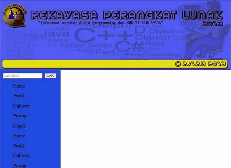 MemBuat Kerangka Website Sederhana Dengan Tag HTML CSS Reja Exe Cyber