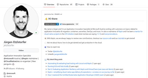 Your Always Up To Date Github Profile By Jürgen Etzlstorfer Jan