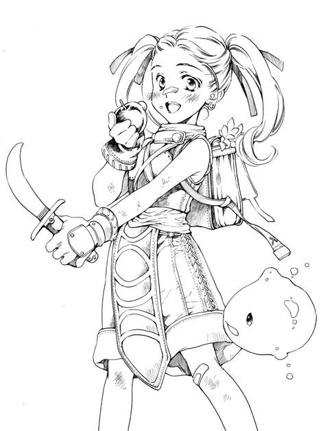 Slime And Female Builder Dragon Quest And 1 More Drawn By Bigeroo