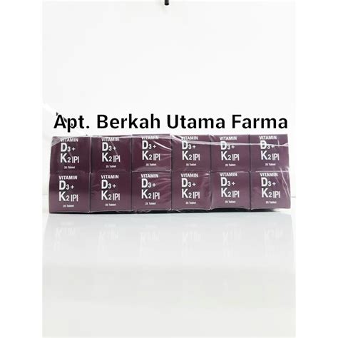 Jual Ipi Vitamin D3 K2 Isi 25 Tablet Shopee Indonesia