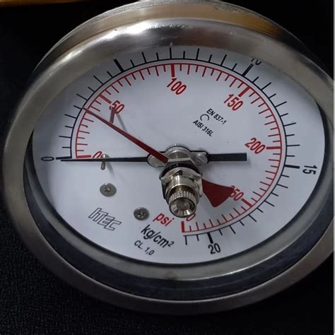 4 Inch 100 Mm Itec Maximum Reading Pointer Pressure Gauge At ₹ 2900