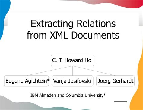 Ppt Extracting Relations From Xml Documents Powerpoint Presentation