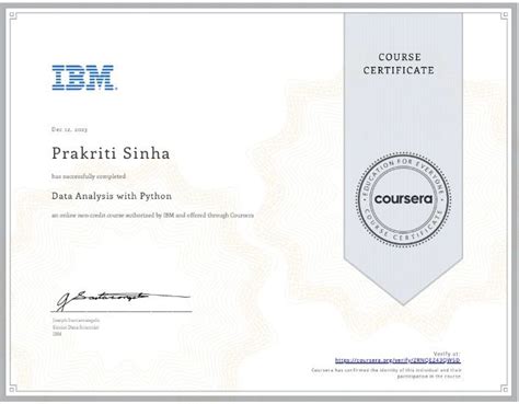 Prakriti Sinha On Linkedin Its My 3rd Semester Course Certificatei
