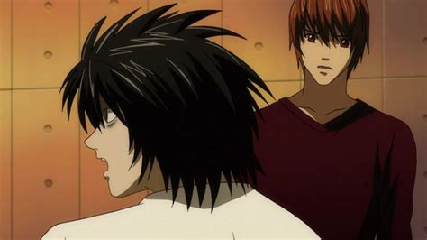 °l Lawliet And Light Yagami Ep 20° L And Light Death Note Light Yagami