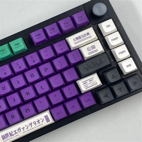 Evangelion Eva Theme Keycaps Full Set For Mechanical Keyboard Diy Key Cap Set Pbt Mx Xda Etsy