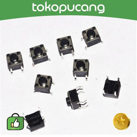 Jual Tactile Mini Push Button Switch Micro Switch Momentary 6 6 6 Mm Shopee Indonesia