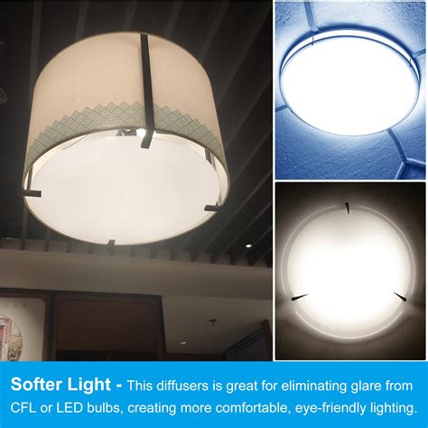 Round Replacement Light Diffusers Hemobllo 6pcs Lamp Shade Diffusers