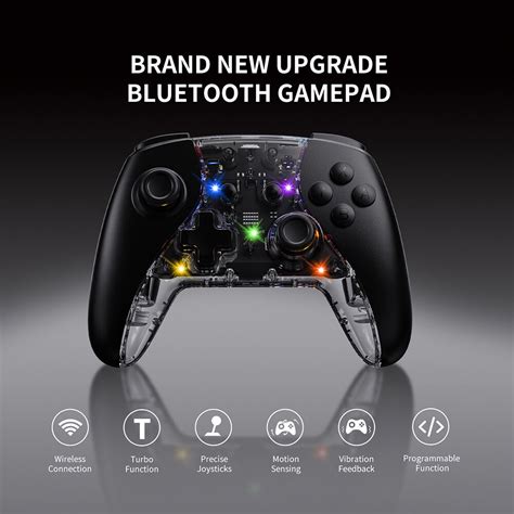 Bluetooth Controller For Nintendo Switch And Pc With Programmable