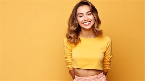 Premium Ai Image Young Beautiful Girl Advertising Face