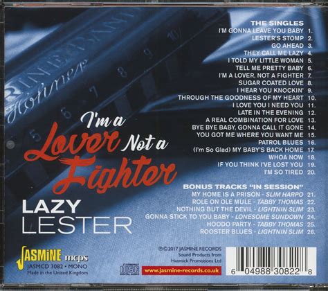 Lazy Lester Cd Im A Lover Not A Fighter The Complete Excello