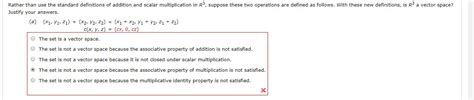 solved rather than use the standard definitions of addition