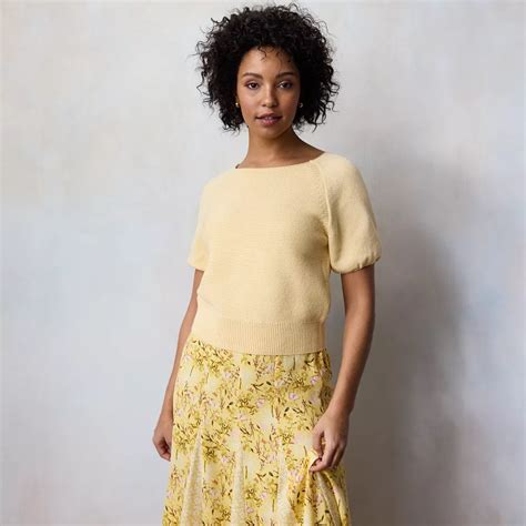 Womens Lc Lauren Conrad Raglan Sweater Tee