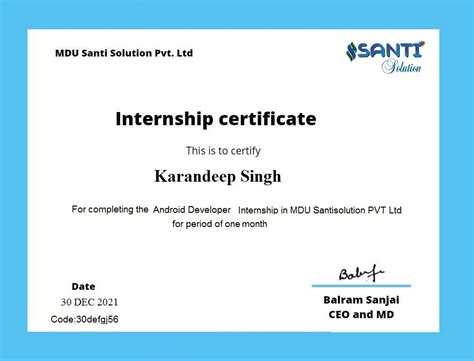 Karandeep Singh On Linkedin Androiddeveloper Androidappdevelopment Internship Androidjobs