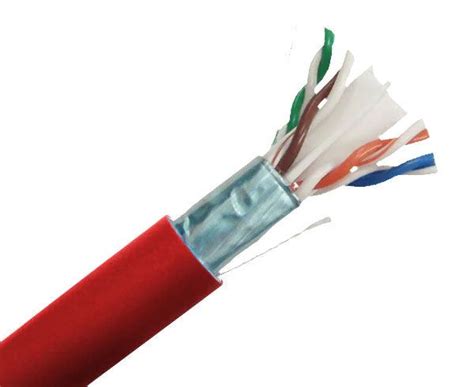 Cat6 Futp Plenum Bulk Ethernet Cable Flame Retardant Ethernet