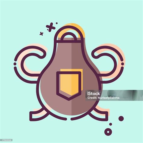 아이콘 보호 앞치마 용접기 장비 기호와 관련이 있습니다 Mbe 스타일 심플한 디자인 편집 가능 간단한 일러스트레이션 가리기에 대한 스톡 벡터 아트 및 기타 이미지 Istock