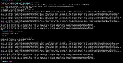 Chokidar Vercel Dev Npm Run Dev Errors Out Issue So Steve Next Js Blog With Notion