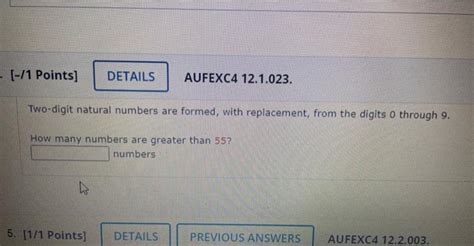 Solved Two Digit Natural Numbers Are Formed With