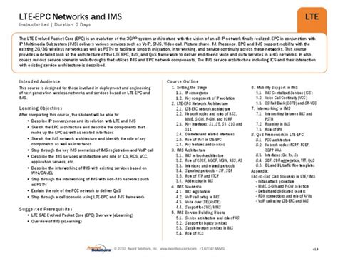 Award Lte Epc Networks And Ims Pdf Ip Multimedia Subsystem