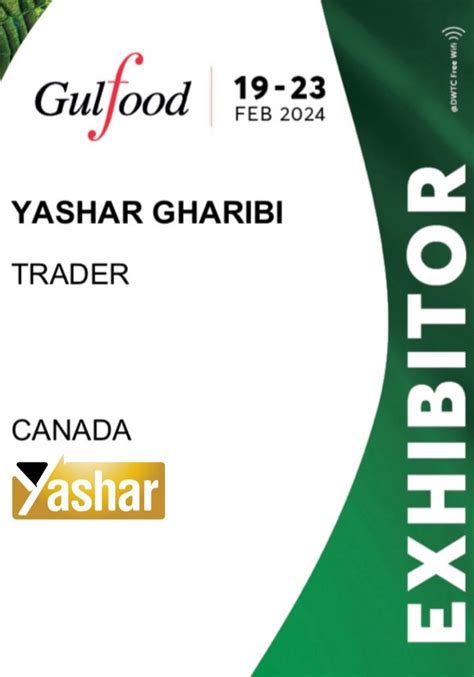 Yashar Gharibi On Linkedin Looking Forward To Meeting You In Gulfood