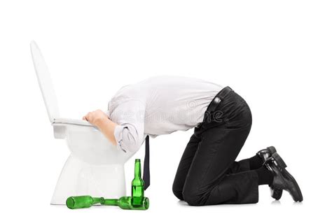 Man Throwing Up In Bathroom Stock Image Image Of Nauseated Bowl 28591979