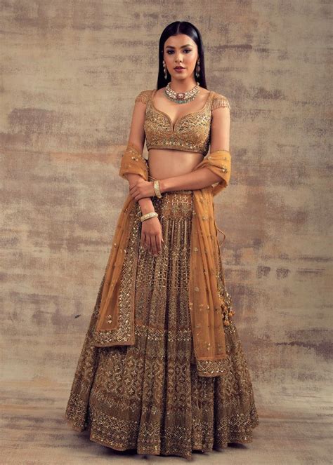 Gold Color Wedding Lehenga Farzin Wedding Lehenga Indian Bridesmaid