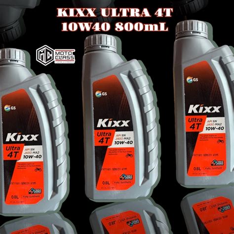 KIXX ULTRA 4T 10W-40 0.8L | Shopee Philippines