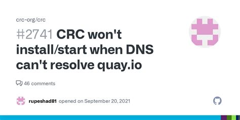 Crc Wont Installstart When Dns Cant Resolve · Issue 2741