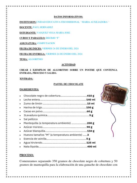 2 Ejemplos De Algoritmos Pdf