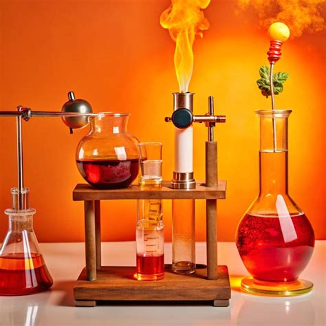 Colorful Science Lab Experiments With Glass Beakers Xperiments