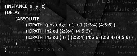 how to read sdf standard delay format part4 vlsi concepts