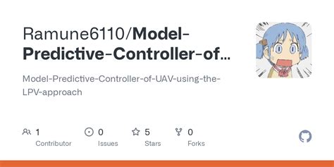 Github Ramune6110 Model Predictive Controller Of Uav Using The Lpv Approach Model Predictive