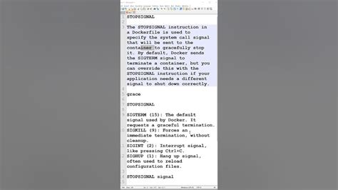 What Is Stopsignal And Why We Need To Use It In The Dockerfile Docker Youtube