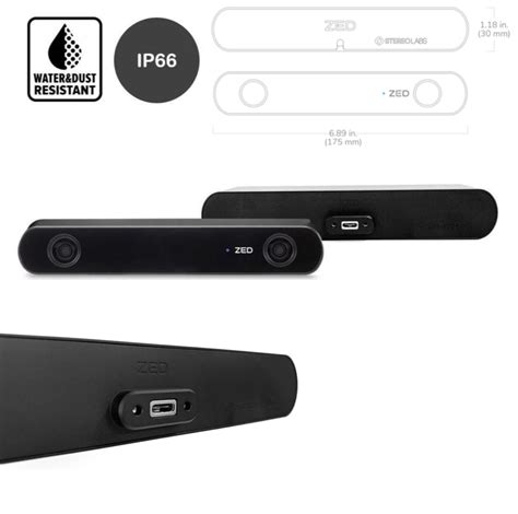 Stereolabs Zed 2i Ai Stereo Depth Camera Ip66 Distância Focal Das