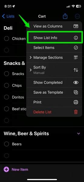 How To Create Grocery Lists In Reminders On Iphone In Ios 17 Geekchamp