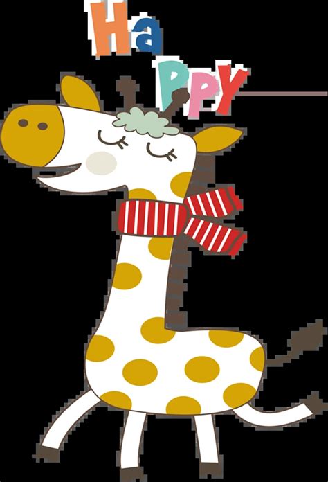 鹿 卡通 花瓣网