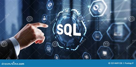 Sql Structured Query Language Technology Concept Stock Illustration