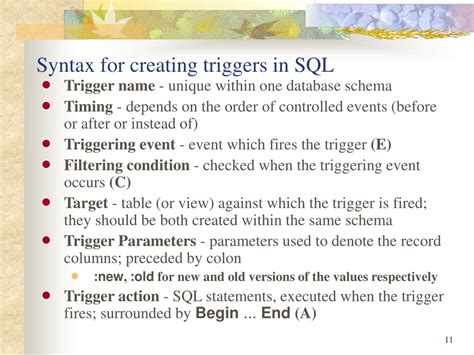 Ppt Procedural Extension To Sql Using Triggers Lecture 5 Powerpoint