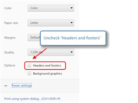 your settings will remain in effect for all printing from chrome until