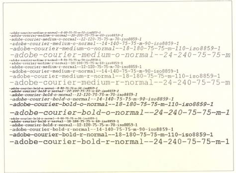 E Release 3 And 4 Standard Fonts X Window System Users Guide For X11