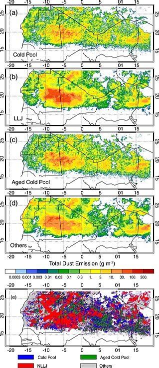 Diurnal Cycle Of The Fraction Of Mean Hourly Dust Emissions Coinciding